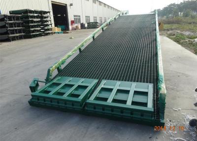 China 10 Ton - 15 Ton Portable Steel Loading Dock Ramps With Solid Tyres for sale