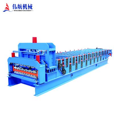 China Glazed roof tile sheet making roll forming machine alu zinc panel cold roll forming machine for sale