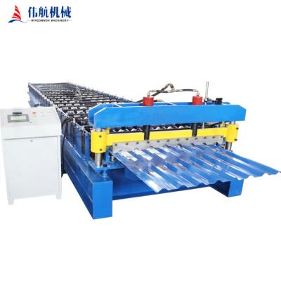 China Full  Automatic Color Steel Glazed Roof Tile Cold Roll Forming Machine for sale