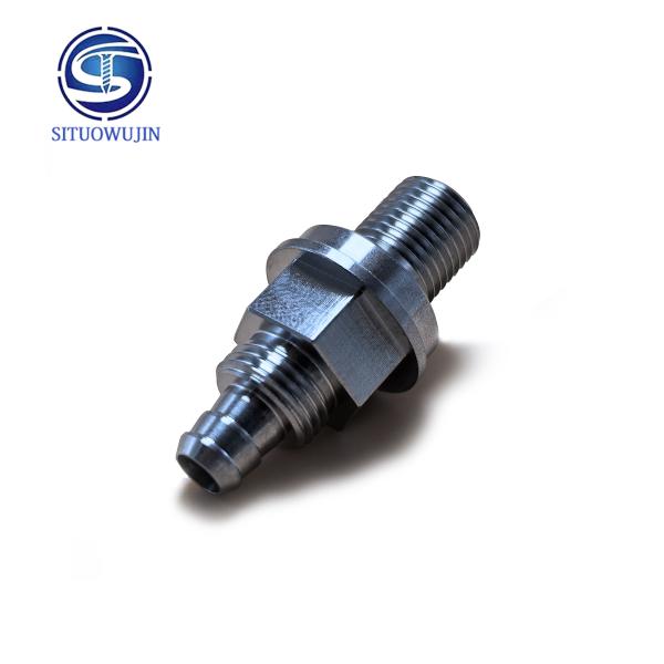 Quality Stainless Steel Joint Connector Hardware Metal CNC Machined Parts Hexagonal Valve Component for sale