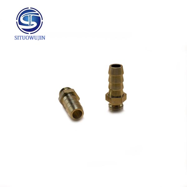 Quality Hexagonal Through Hole CNC Hardware Parts Pagoda Copper Connector For 3C for sale