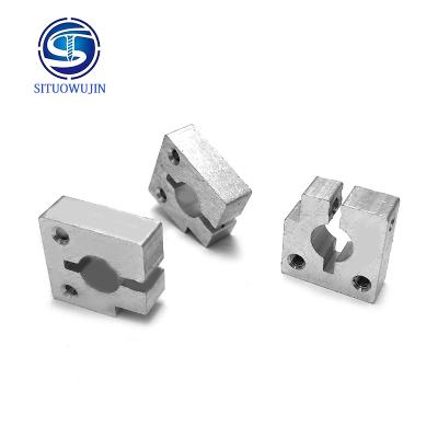 China M3 Aluminum Alloy CNC Hardware Parts Square Positioning Block Precision Machining for sale