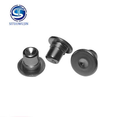 China Antibacterial Resistant Flat Head Rivet Nut Solid Stepped Pins High End Furniture Hardware for sale