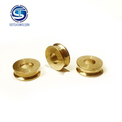 China Guide Rail Pulley Copper Wheel Track Moving Precision Furniture Hardware High End for sale