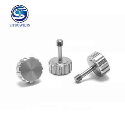 China Straight Tooth CNC Screws M4 Flat Head Quick Release Valve Screw For Automation Industry for sale