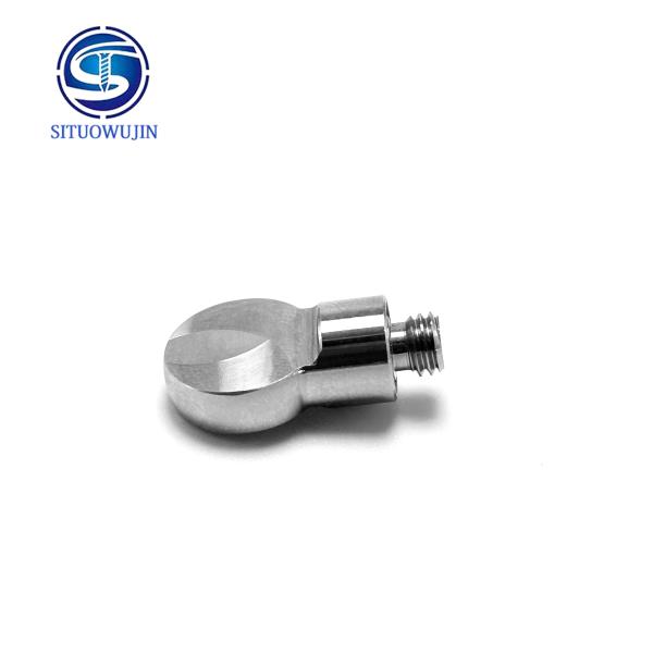 Quality 26.5MM M6 Screws Round Flat Head Screw SS430 CNC Precision Hardware Components for sale