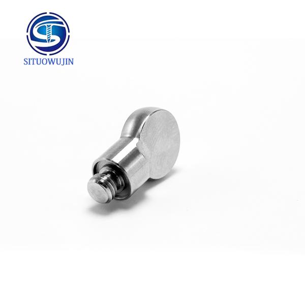 Quality 26.5MM M6 Screws Round Flat Head Screw SS430 CNC Precision Hardware Components for sale