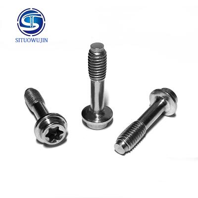 China 34MM Half Threaded M4 Screw Bolt With Plum Blossom Cold Heading Hardware Component for sale