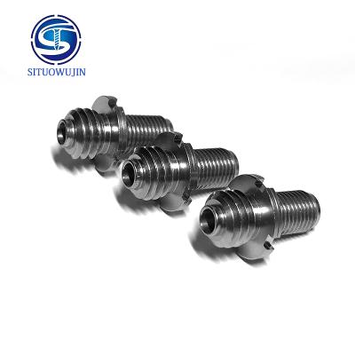 Quality Stainless Steel CNC Hardware Joint Through Hole Precision Hexagonal Valve for sale