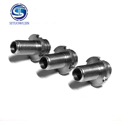 Quality Stainless Steel CNC Hardware Joint Through Hole Precision Hexagonal Valve for sale