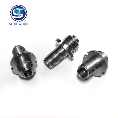 Quality Stainless Steel CNC Hardware Joint Through Hole Precision Hexagonal Valve for sale