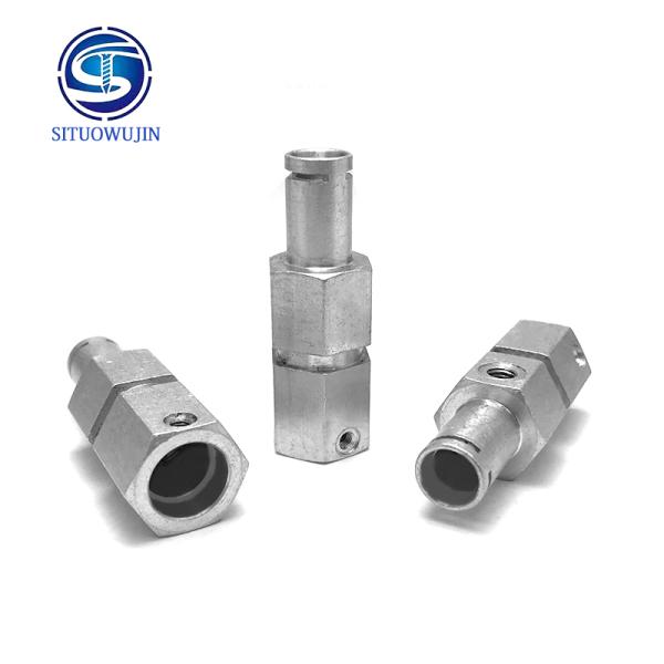Quality Aluminum Alloy CNC Nuts Precision Mechanical Hexagonal Head Through Screw Hex for sale