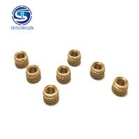 China Custom Engraved Patterns CNC Nuts M2.5 M3 Round Brass Nuts For Through for sale