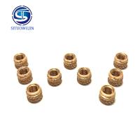 China Custom Engraved Patterns CNC Nuts M2.5 M3 Round Brass Nuts For Through for sale