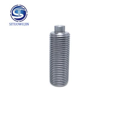 China M8 Fine Adjustment Screw SS310 Protruding End Locking Stop Precision Headless Screw for sale