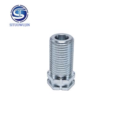 China Hexagonal Chemical Hardware Galvanized Through Nut Chemical Screws Accessories for sale