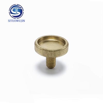 China Brass Adjustment Nut, Depth Control Knob Mechanical Fitting Part for sale