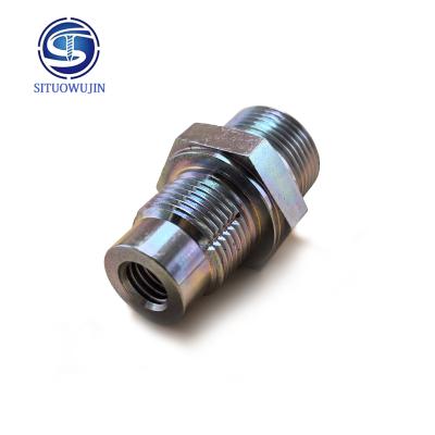 China Hex Head  Connection Joint, CNC Precision Air Valve Hardware Connector Fitting for sale