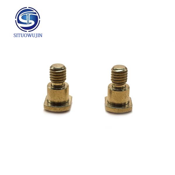 Quality Positioning Copper Milling Plane Screws M6 Semi Threaded Bolt  Screws for sale