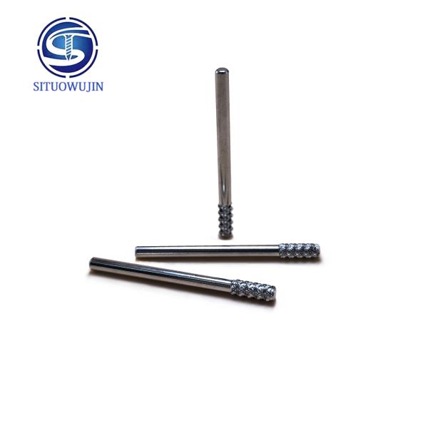 Quality Pineapple Pattern Fixed Carbon Steel Shaft Anti Slip Pin Hardware Component for sale