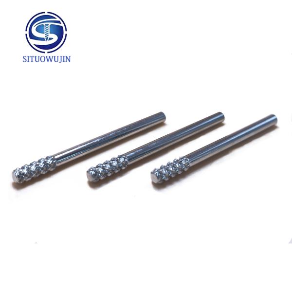 Quality Pineapple Pattern Fixed Carbon Steel Shaft Anti Slip Pin Hardware Component for sale