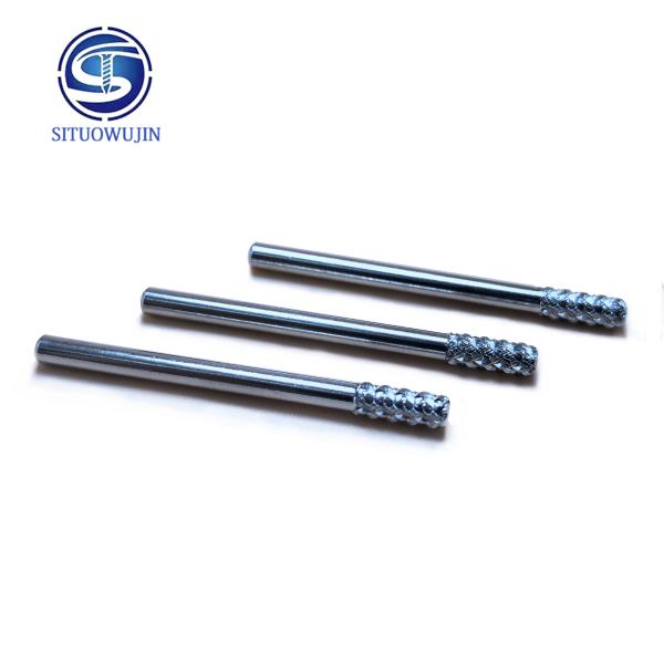 Quality Pineapple Pattern Fixed Carbon Steel Shaft Anti Slip Pin Hardware Component for sale