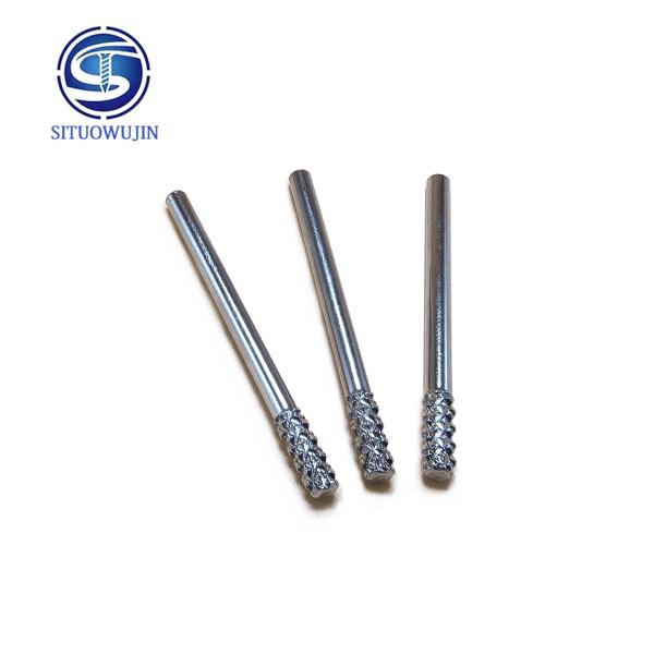 Quality Pineapple Pattern Fixed Carbon Steel Shaft Anti Slip Pin Hardware Component for sale