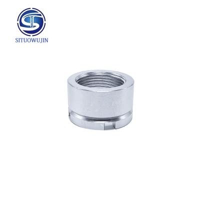 China CNC Machined Carbon Steel Valve Body Connector with High Durability for Pneumatic Valve Fitting for sale