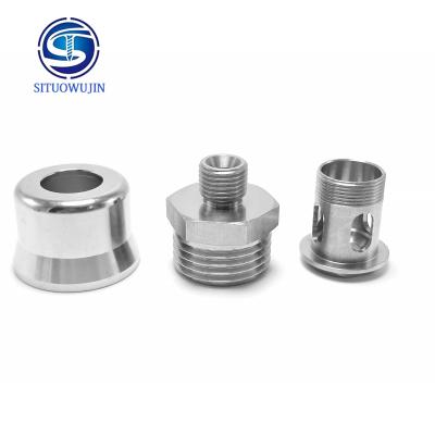 China High Tolerance CNC Nut and Thread Adaptor Fittings with Customized Material and Micron-Level Precision for sale