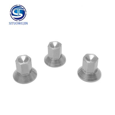 China Custom SUS304 Stainless Steel CNC Machined Countersunk Hexagon Socket Rivet Non-Standard Special-Shaped Fastener for sale