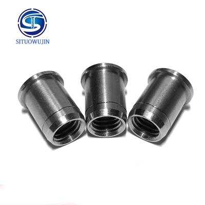 China 303 Stainless Steel M6 Free-Cutting Through Hole Hex Nut for Automation Equipment for sale