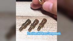 Precision M4 Brass Threaded Components CNC Machining