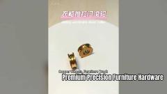 Premium Copper Guide Rail Pulley for High End Furniture