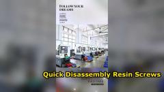 Slotted Head Resin Screws for Quick Assembly