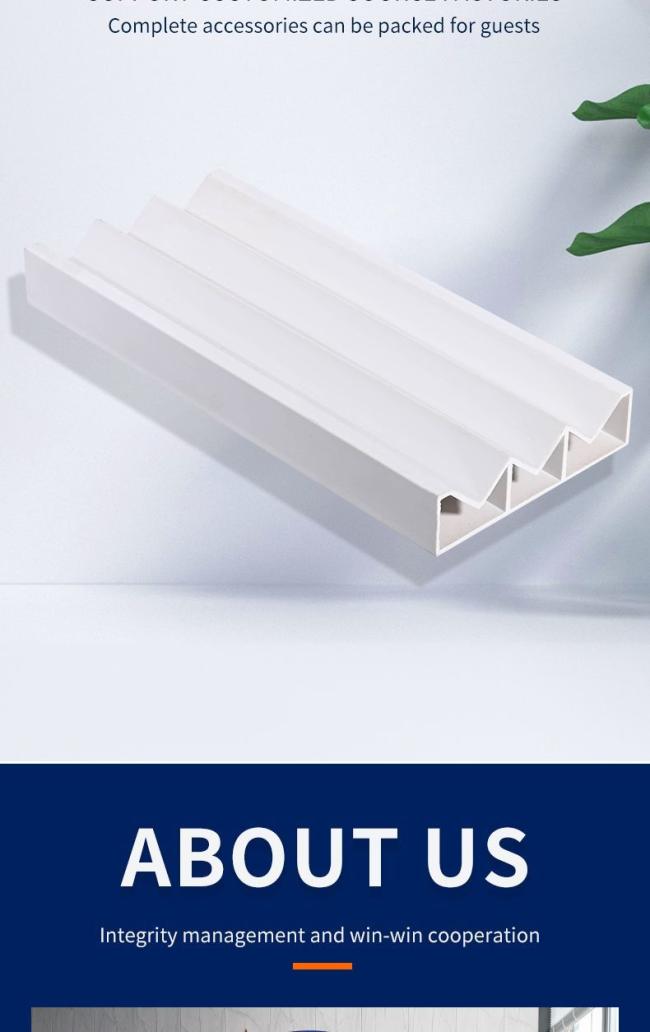 Sound Proof Fire Resistancevc Siding Profile UPVC Extrusion Customized Profile