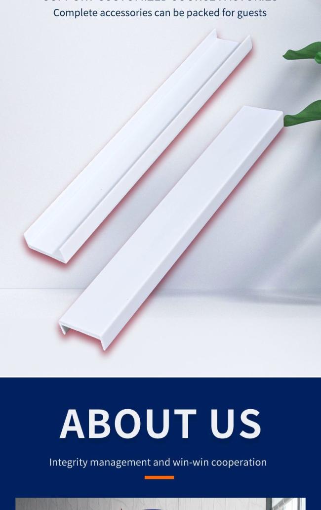 Customized PVC UPVC Rigid U Channel Plastic Extrusion Profile ABS PP Pet Cover