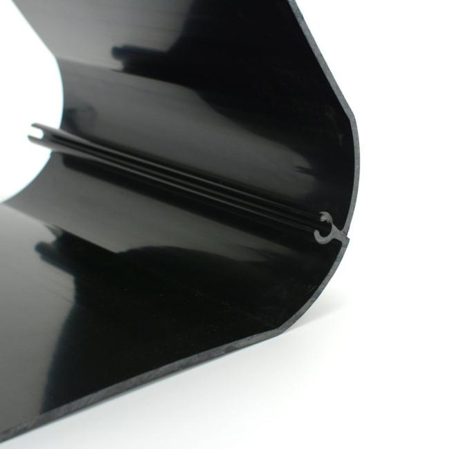Triangle PVC ABS PP Extrusion Channel Plastic Extruded Slope Profiles Trunking