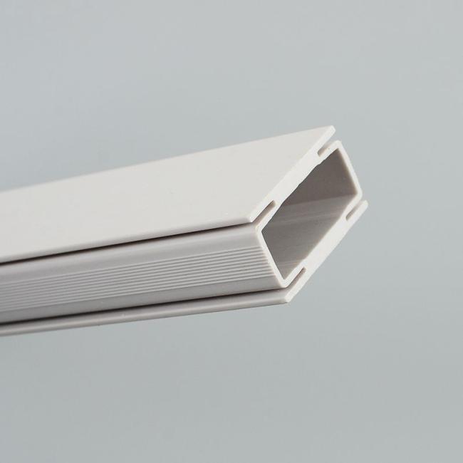 Custom Shapes Extrusion Channel C Type Curved PVC Plastic Triangle Profile PVC Extruded Refrigerator Cover Frame