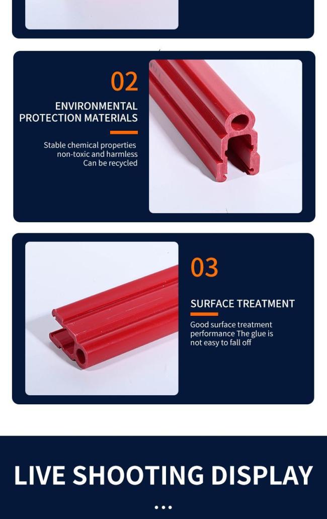 Custom Rubber Seal Strip Door Bottom Anti-Dust Waterproof PVC Rod Wire PVC Plastic Bar Profile