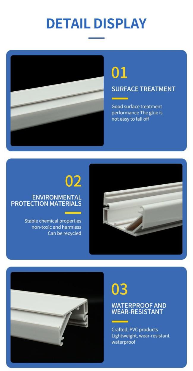 Waterproof Strip Glass Door Seal Strip Customized Profiles ABS PP Extrusion