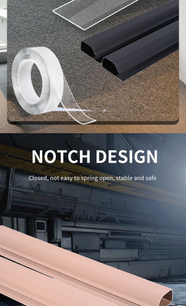 Dongguan Factory Custom J Channel PVC Cable Raceway Cable Hide Slotted Cable Duct