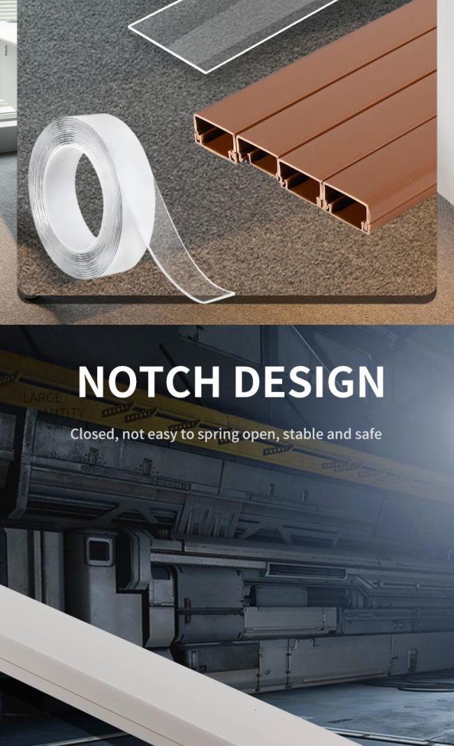 Wiring Accessories Safety Multi Color PVC Slotted Cable Trunking Wiring Ducts PVC Cable Electric Wire Trunking