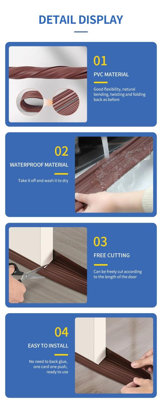 Soundproof Door Sweep Seal Strip