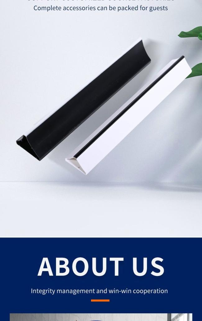 Custom Plastic Triangle Strip Black PVC Wall Skirting Guard Corner ABS Sliding Profile