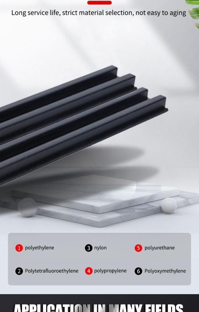 ABS ASA Profile Wear-Strip Guide Abrasion Resistant PE Extrusion Guide Wear Strip