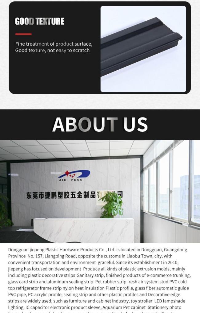 ABS ASA Profile Wear-Strip Guide Abrasion Resistant PE Extrusion Guide Wear Strip