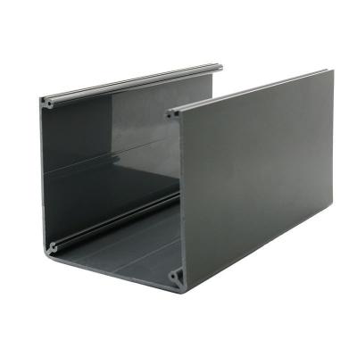 Cina Profili in PVC tubo nero ABS manica copertura estrusione canale quadrato in vendita