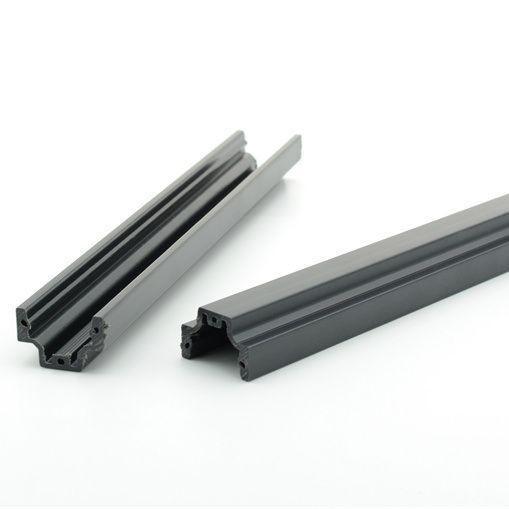 Quality Flexible High Gloss PE Profile Black Furniture U Channel Extruded Plastic for sale