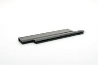 China Black Plastic Extrusion for Customized Sliding Profiles for sale