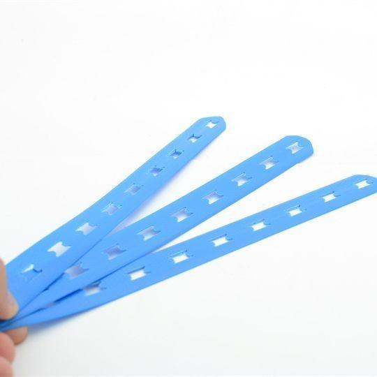 Quality Corrosion Resistant Blue Stainless Steel Cable Ties Ball Lock Zip Ties for sale
